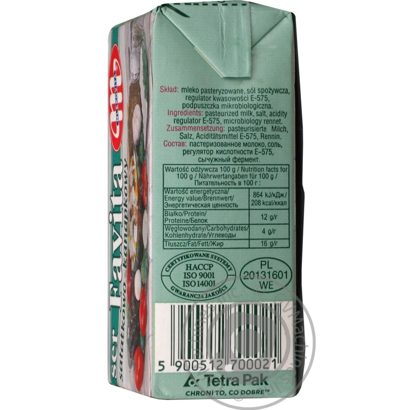 Mlekovita Feta Favita Cheese 40% 270g → Dairy and Eggs → Cheese → ...