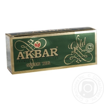 Green tea Akbar Gold 25x2g teabags buy from 74.73 UAH – Metro Kyiv ...
