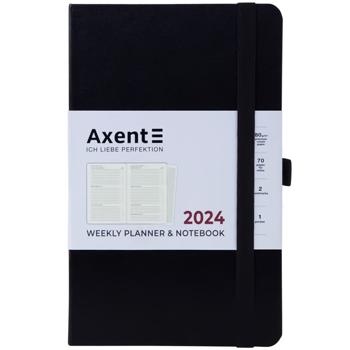 Axent Partner Strong Black Dated Diary 2024 A5 - order the best from Auchan