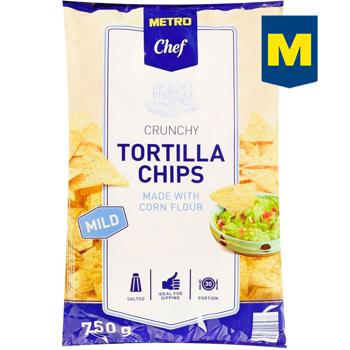Metro Chef Tortilla Corn Chips with Salt 750g - order the best from METRO