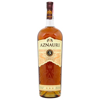 Aznauri Cognac 3* 40% 1l buy from 359.00 UAH – Novus Kyiv