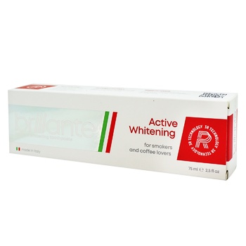 Brillante Active Whitening Toothpaste for Smokers and Coffee ...