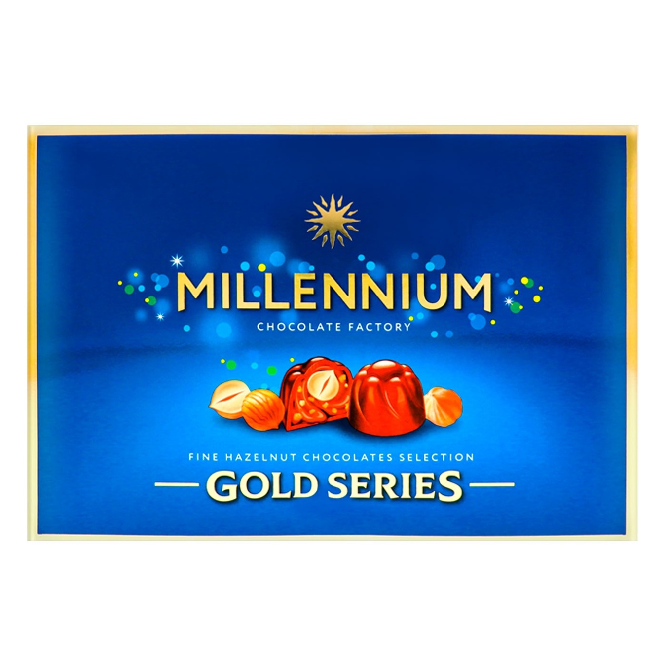 Millennium Gold Candies in Milk Chocolate with Nut Cream and Nuts 205g ...