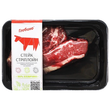 Стейк Глобино Стриплойн говяжий охлажденный купить от 480.70 грн – Ашан ...