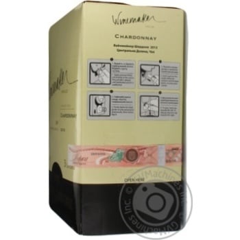 Вино Winemaker Шардоне белое сухое 13% 3л - заказать лучшие с NOVUS